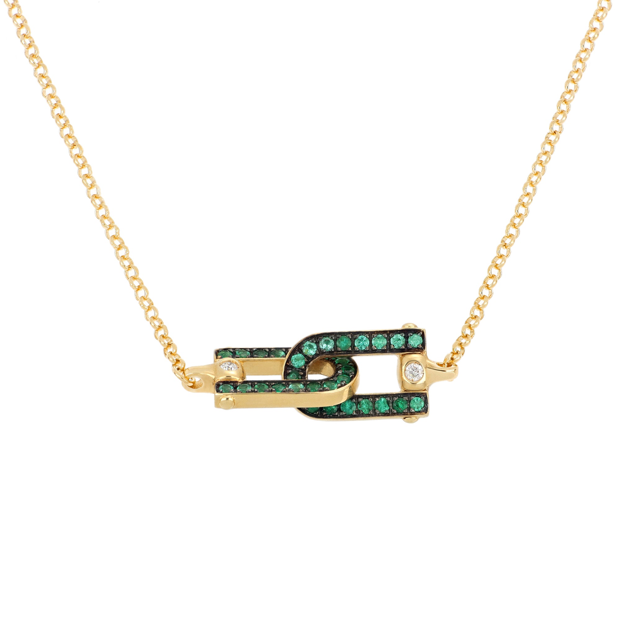 Legami Necklace Emeralds and Diamonds - Tavanti Jewels